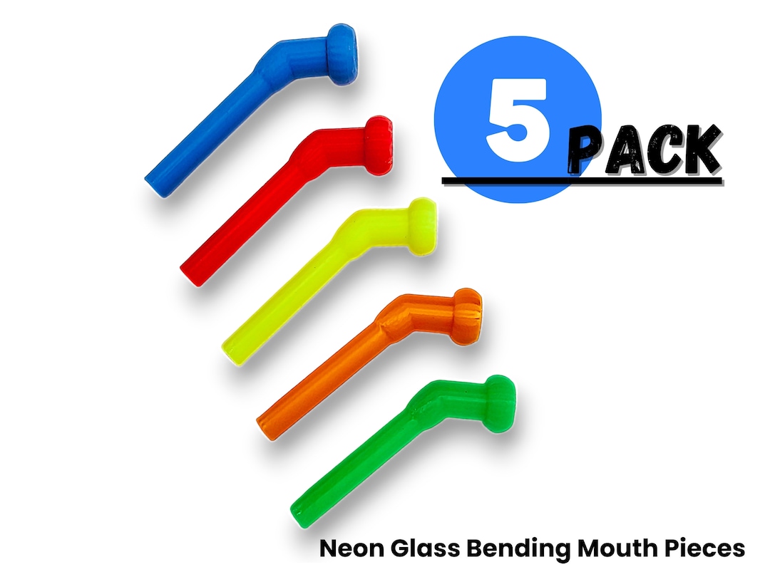 5 Pack Neon Glass Blower Bender Mouth Pieces - Extra Durable - Etsy