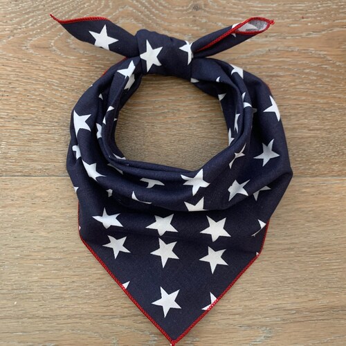 4th of July Dog Bandana Red White and Blue Stars Bandana - Etsy