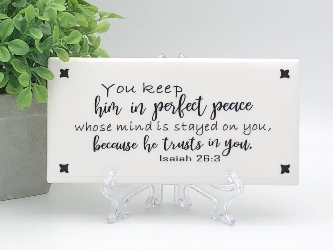 You Keep Him in Perfect Peace Sign/bible Verse Gift/benediction ...