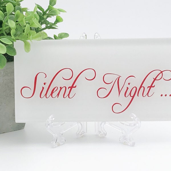 Silent Night Sign - Etsy