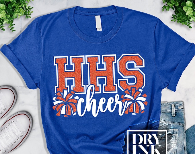 Custom Cheer Tshirt, Cheerleading Shirts, School Cheer Tshirts, Cheer ...