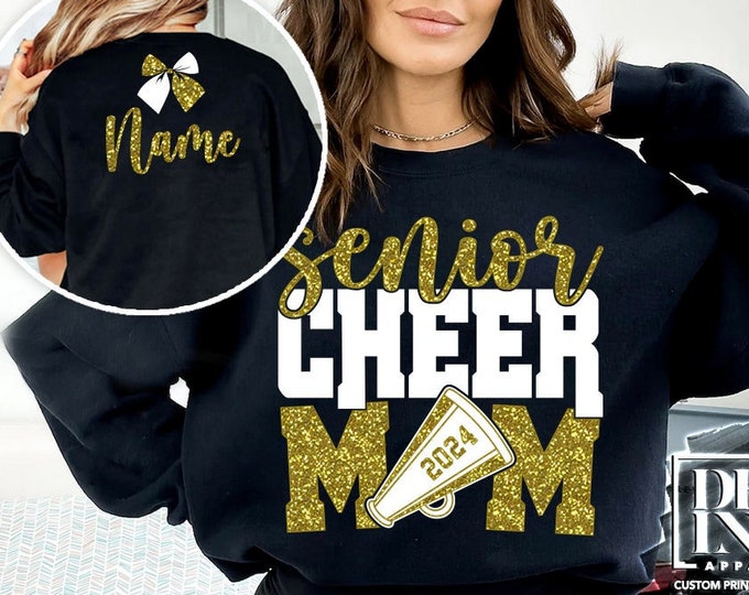 Custom Cheer Sweatshirt, Cheer Sweater for Mom, Cheer Swag, School ...