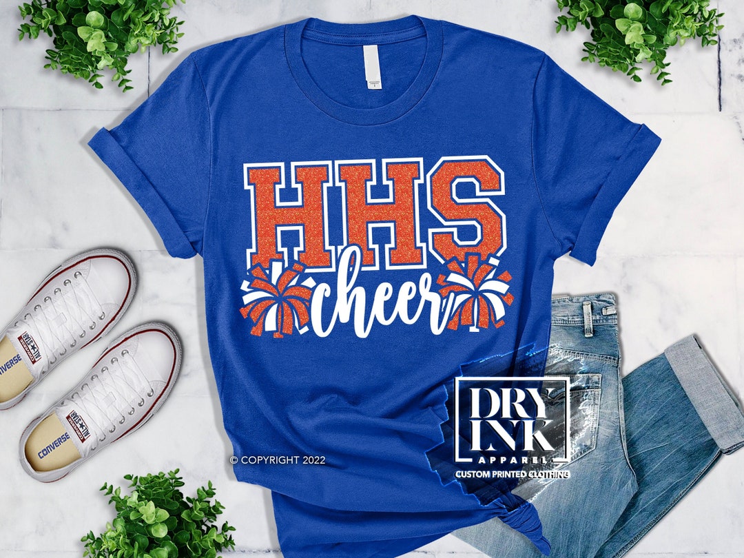 Custom Cheer Tshirt, Cheerleading Shirts, School Cheer Tshirts, Cheer ...