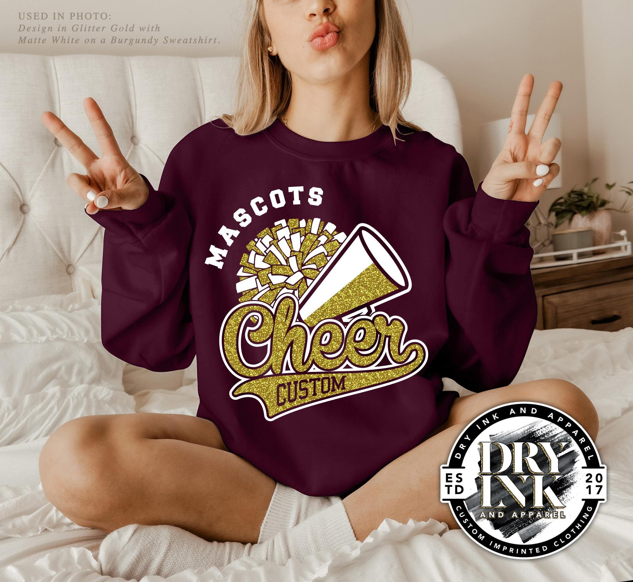 Custom Cheer Sweatshirt, Cheer Sweater for Girls, School Cheer Sweaters ...