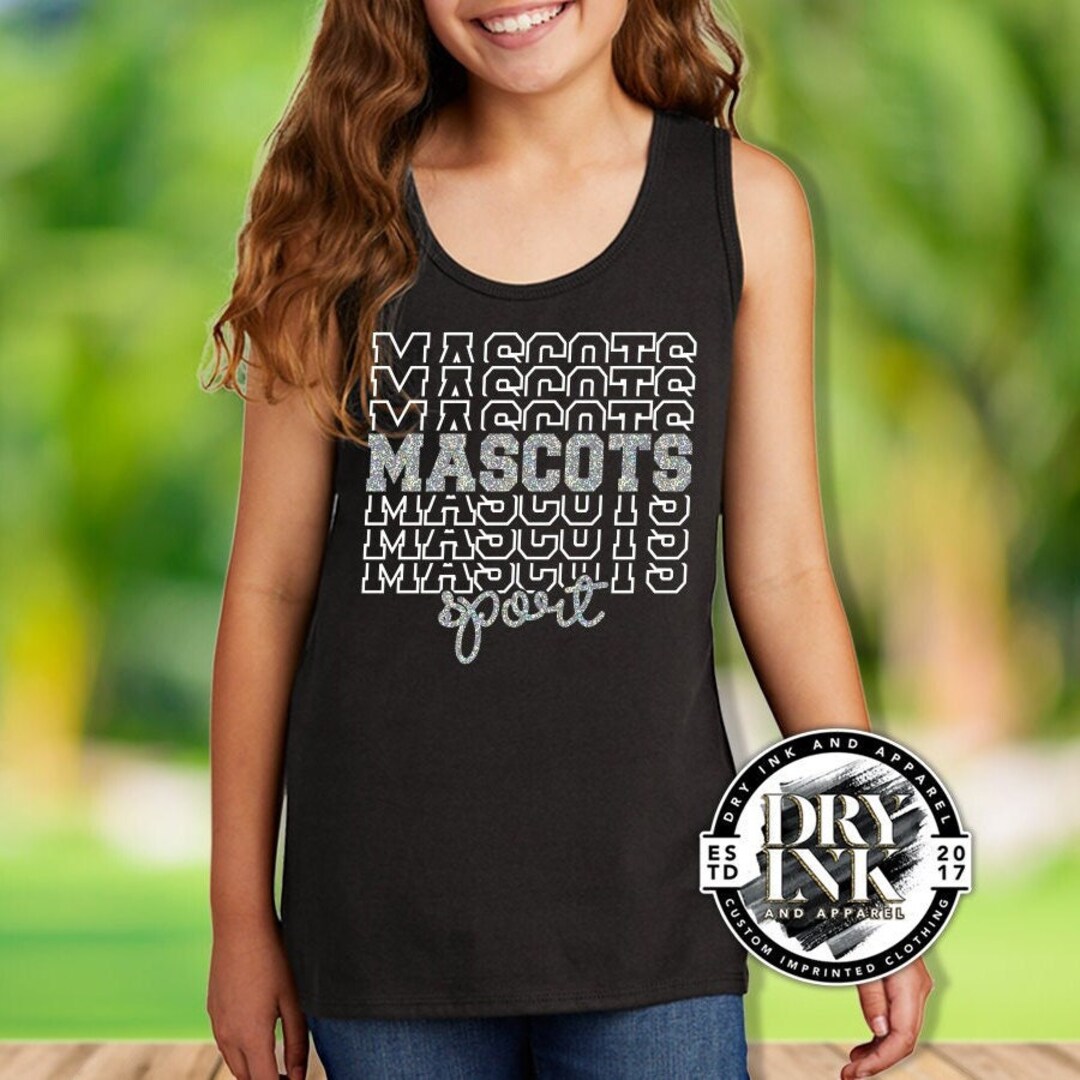 Custom Cheer Tank Youth, Personalized Glitter Youth Cheer Tank, Cheer ...