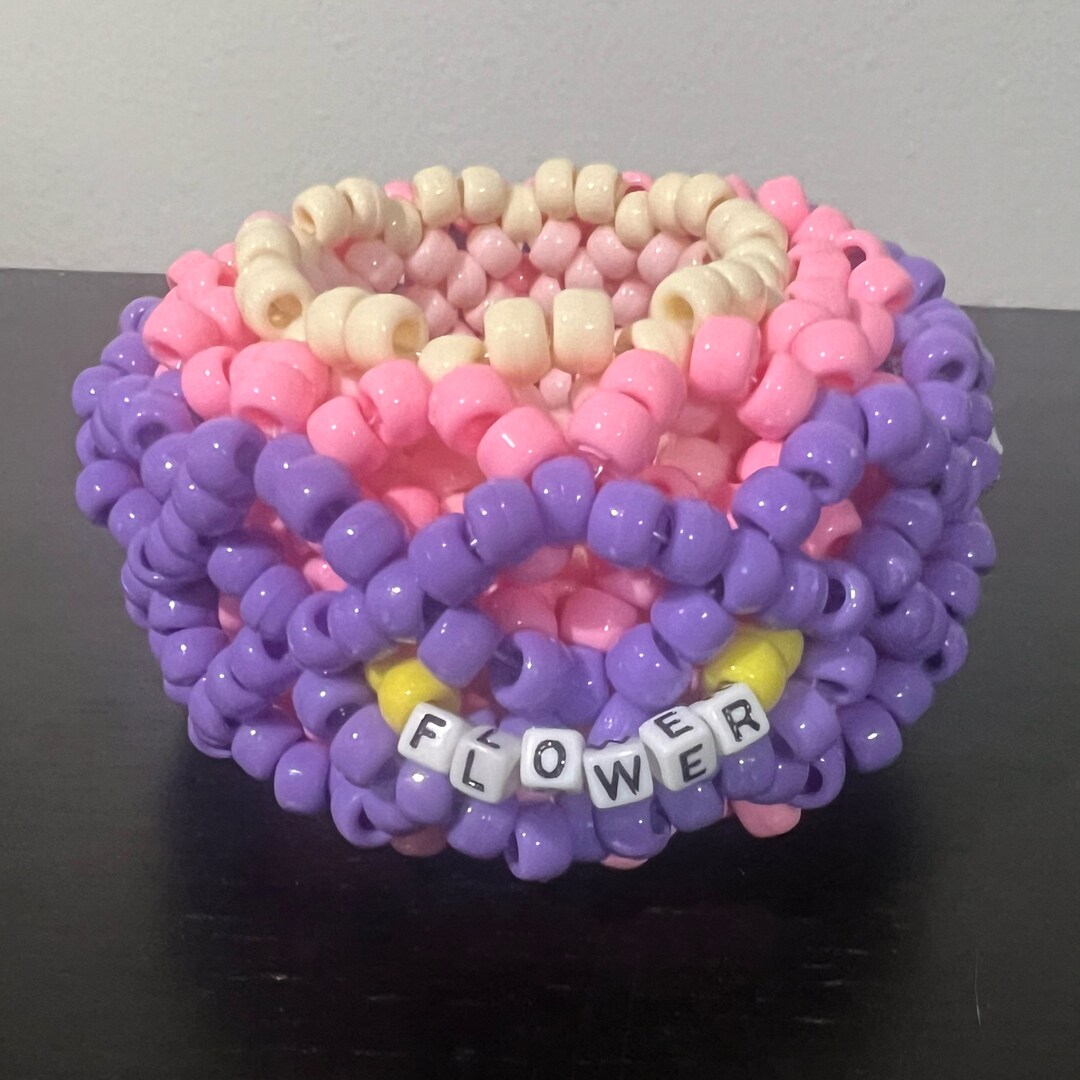 Flower Power Kandi Cuff - Etsy
