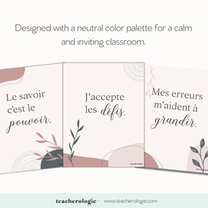 French Mindset Posters Classroom Decor Boho Prairie - Etsy