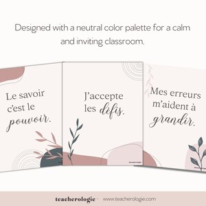 French Mindset Posters Classroom Decor Boho Prairie - Etsy
