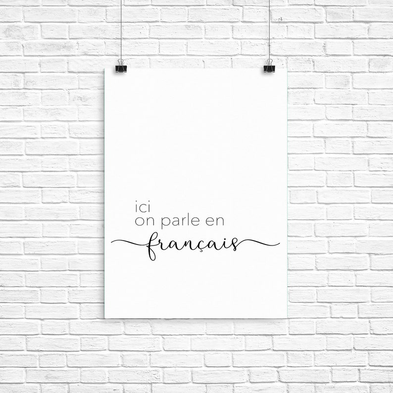 French Classroom ici on Parle En Français - Etsy