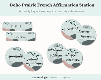 French Mindset Posters Classroom Decor Boho Prairie - Etsy