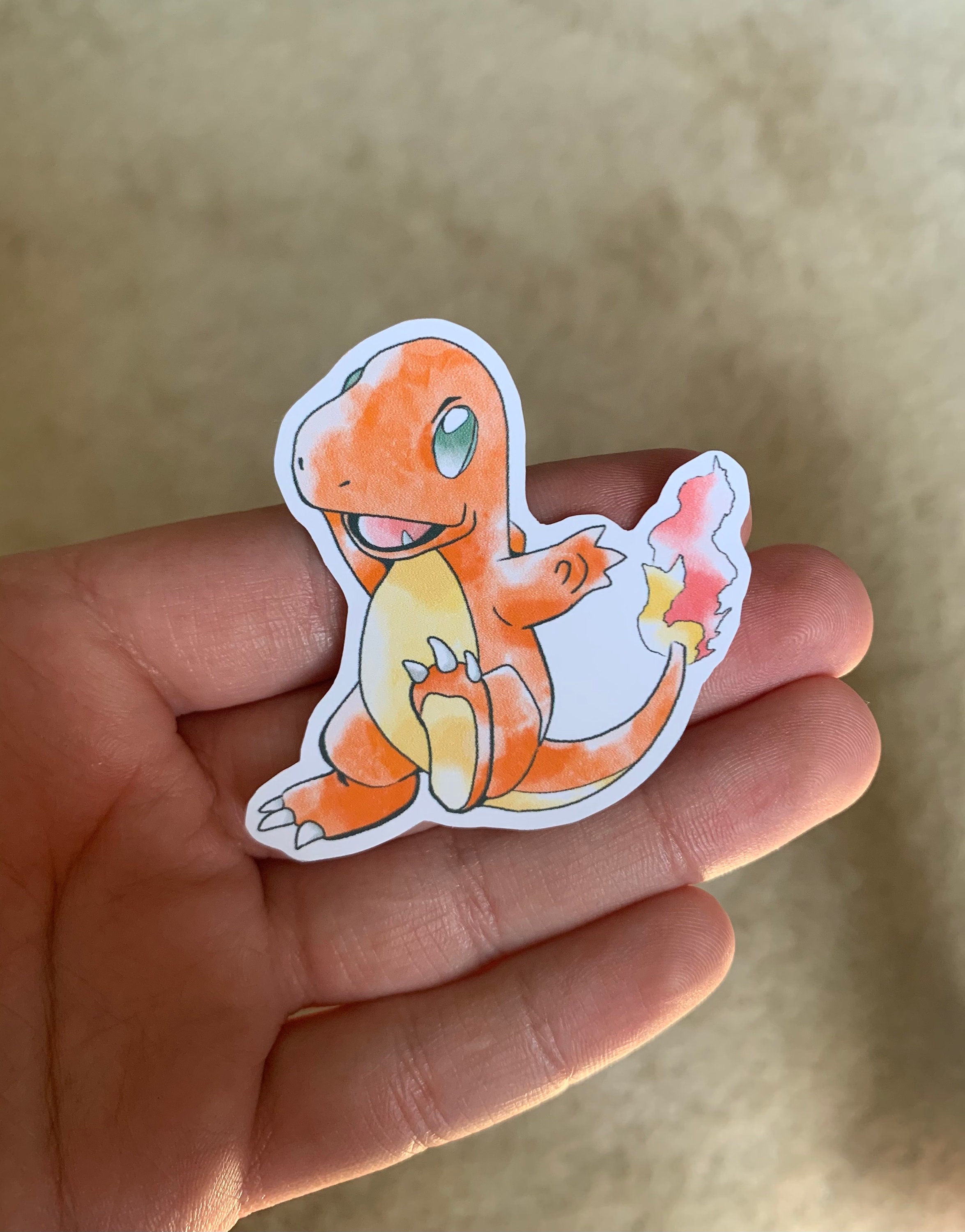 Charmander Pokemon Sticker Original Artwork | Etsy