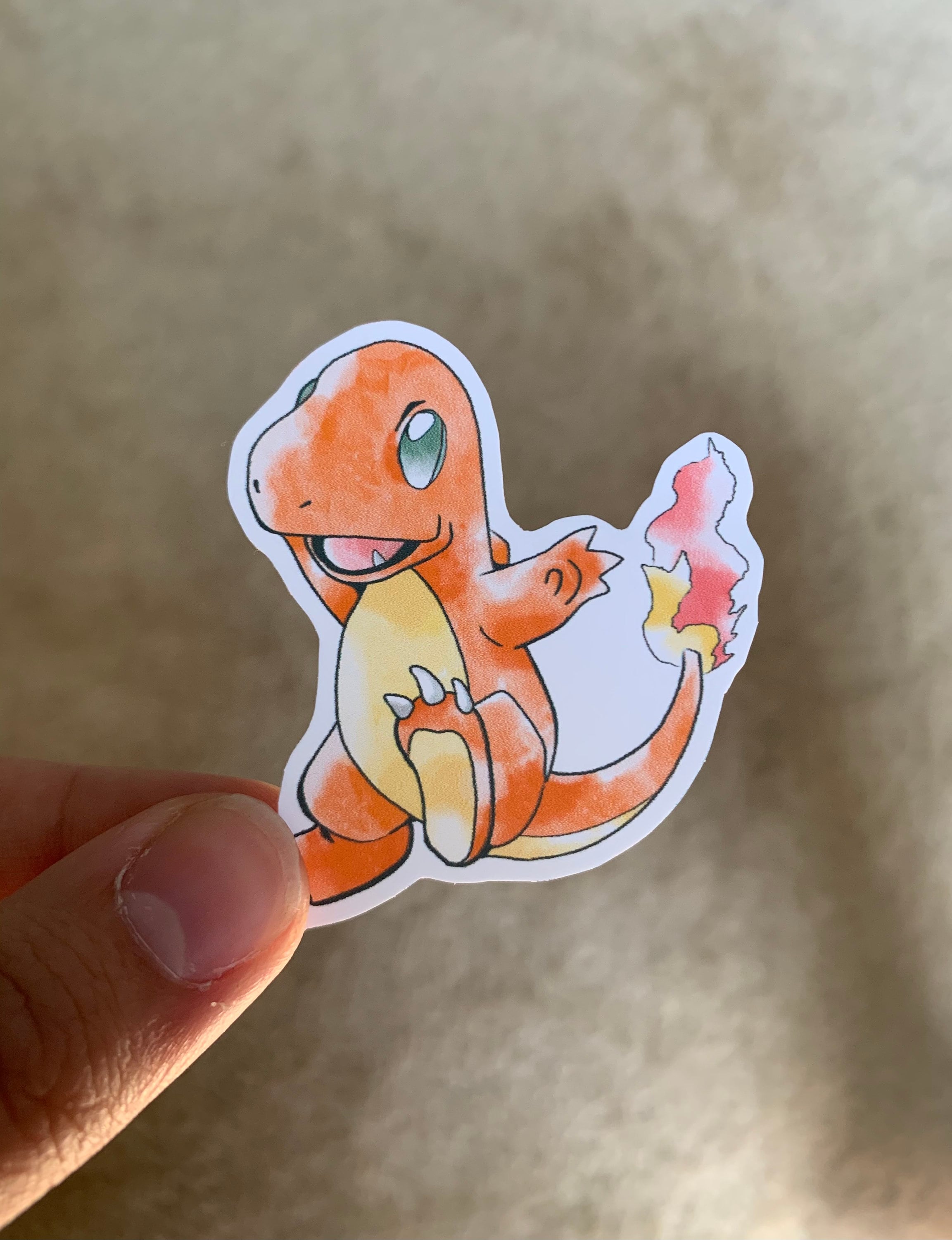 Charmander Pokemon Sticker Original Artwork | Etsy