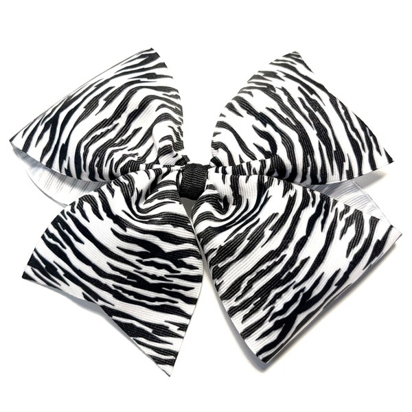 Zebra Hair Bow - Etsy