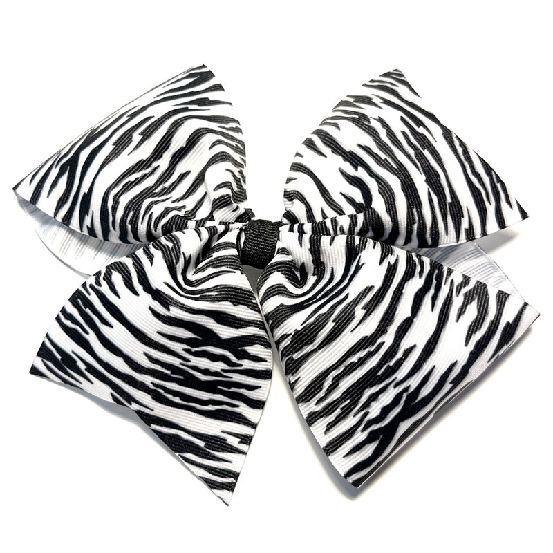 Zebra Hair Bow - Etsy