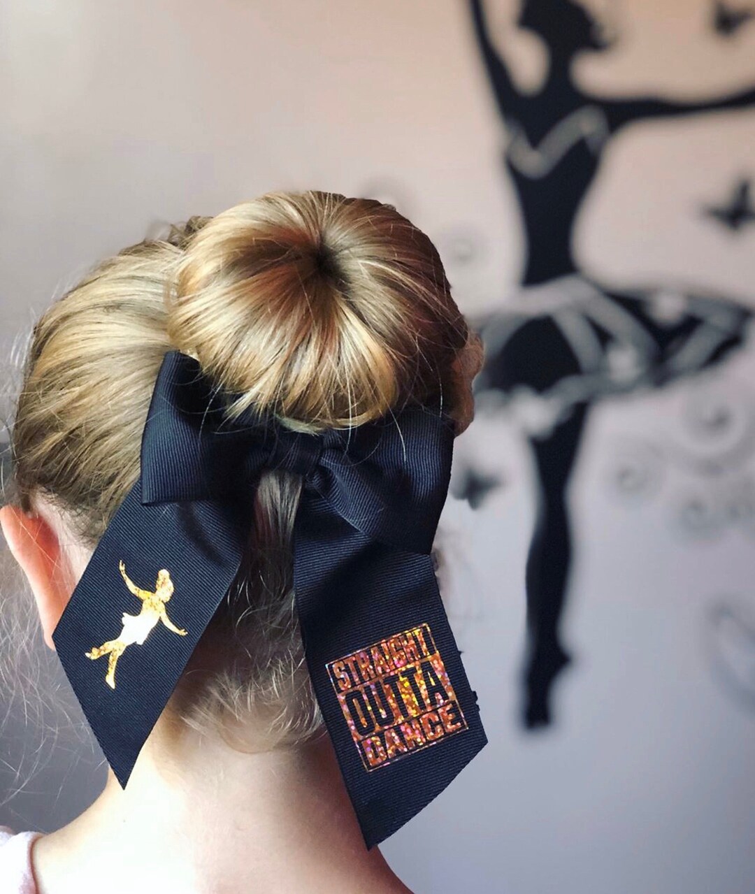 Straight Outta Dance Hair Bow, Dancer Hair Bow, Dancer Girls Gift - Etsy