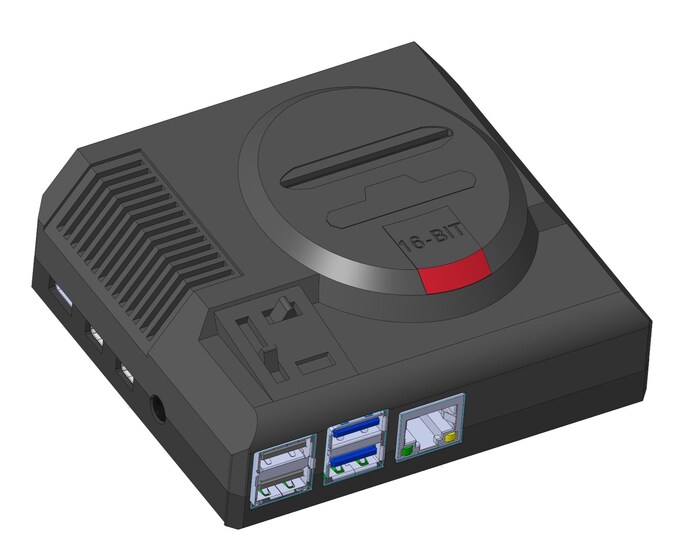 Sega Genesis Classic Raspberry Pi 4 Case STL Files Only - Etsy