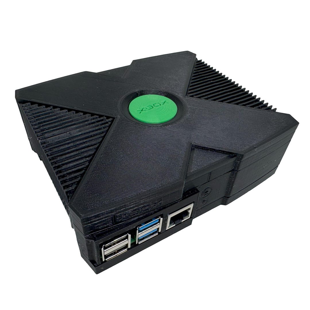 Custom Raspberry Pi 4 Case - XBOX OG Retro Design, Great Gaming Gift ...