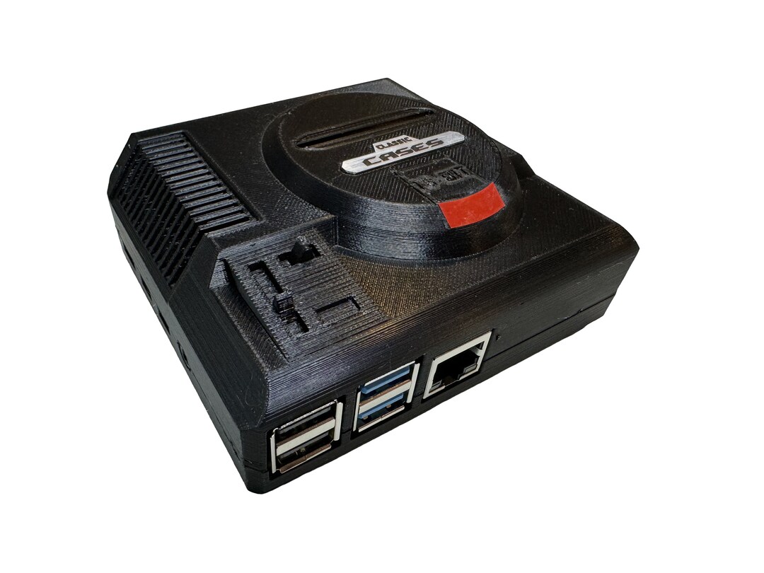 Custom Raspberry Pi 4 Case - Sega Genesis 3D Printed Retro Design ...