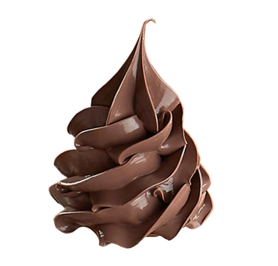 NEW 2pc Chocolate Brown Whipped Cream Swirl Jumbo Simulation ...