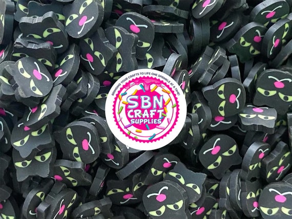 NEW Bella the Black Cat Fimo Slice Fake Sprinkles Clay - Etsy