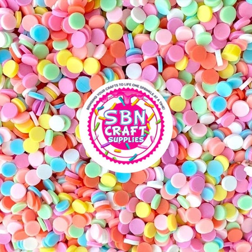 Pastel Confetti Fake Sprinkles Fake Food Decoden Slime | Etsy