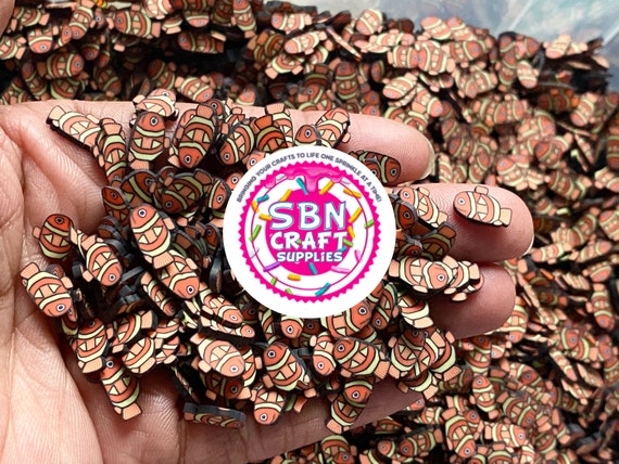 NEW 5mm and 10mm Clown Fish Fimo Slice Animal Fake Sprinkles | Etsy