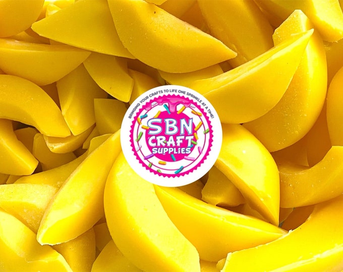 5pc 3D Realistic Artificial Mango Slices PVC Fruit Cabochon Charms Fake ...