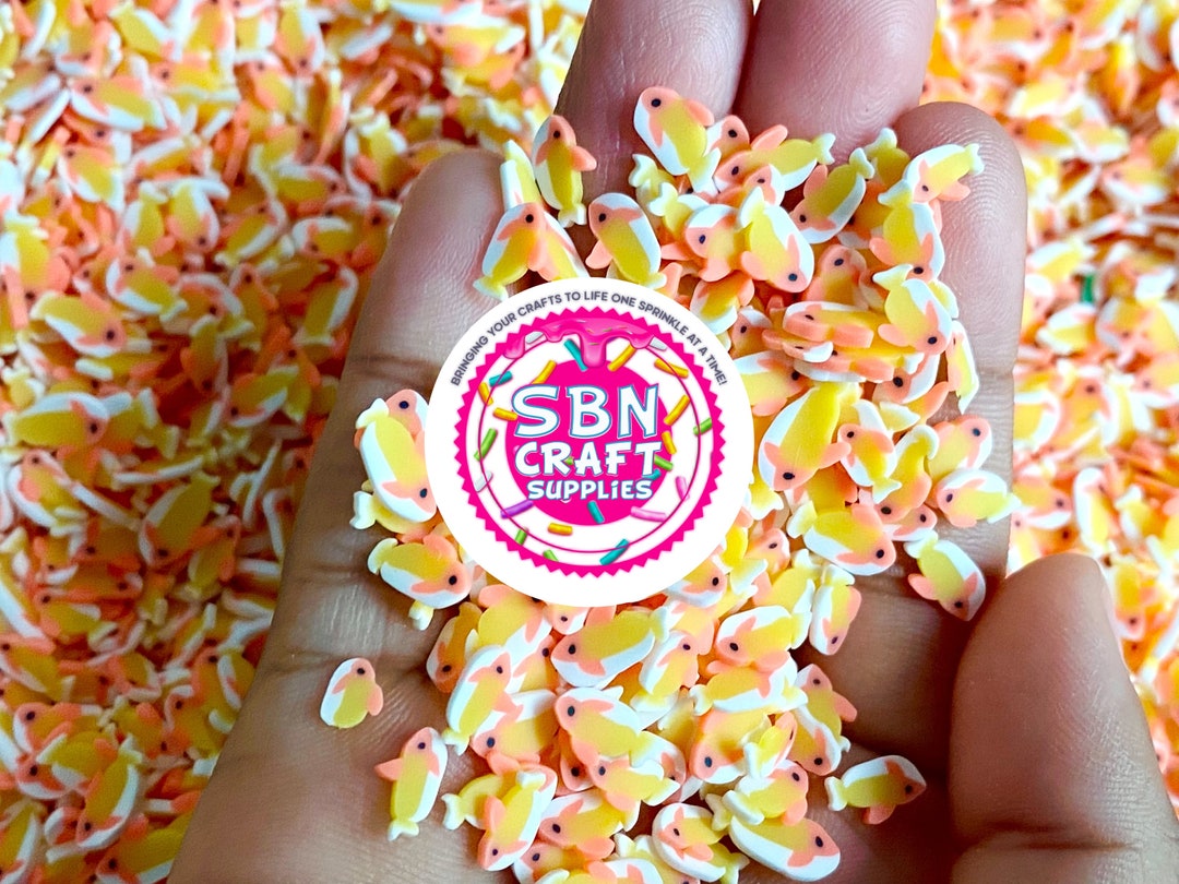 BULK 500 GRAM 5mm Goldfish Fimo Slice Animal Fake Sprinkles Perfect for ...