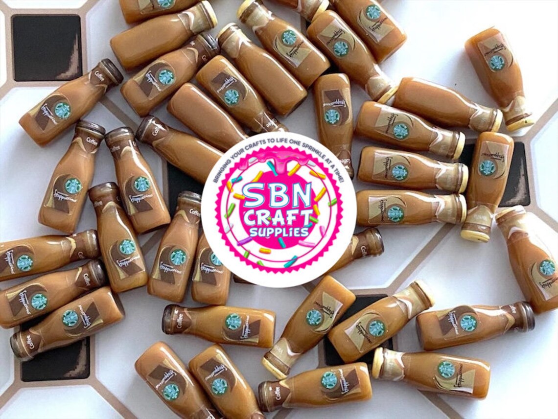 NEW 3D Miniature Coffee Cabochon Charms for Doll House Decoden Kawaii ...