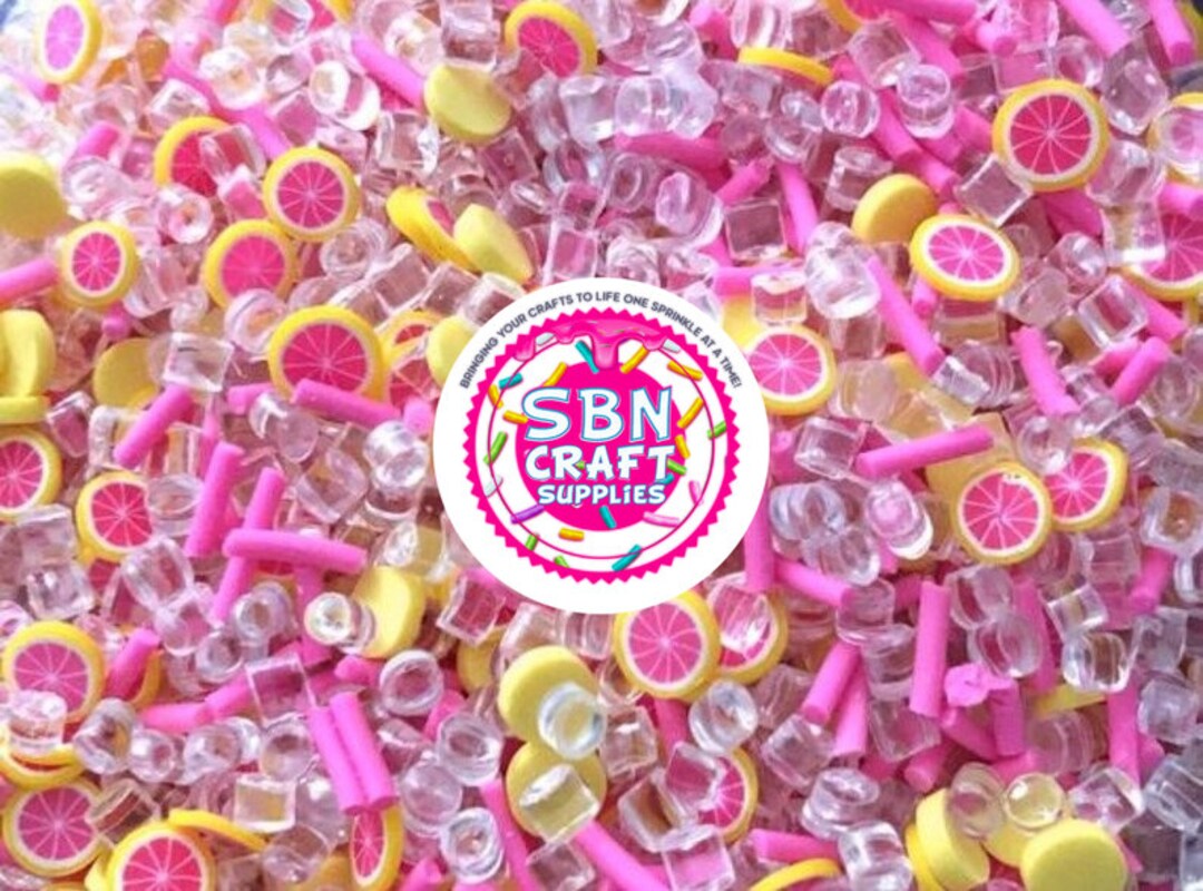 NEW Grapefruit Spritzer Fake Sprinkles Polymer Clay Colorful Fake Candy ...