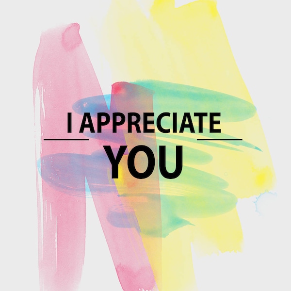 I Appreciate You - Etsy