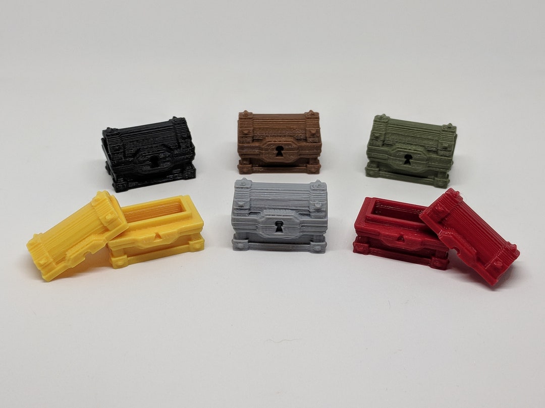 Dungeon Treasure Chests - Custom - Colors - Board Game - Search Token ...