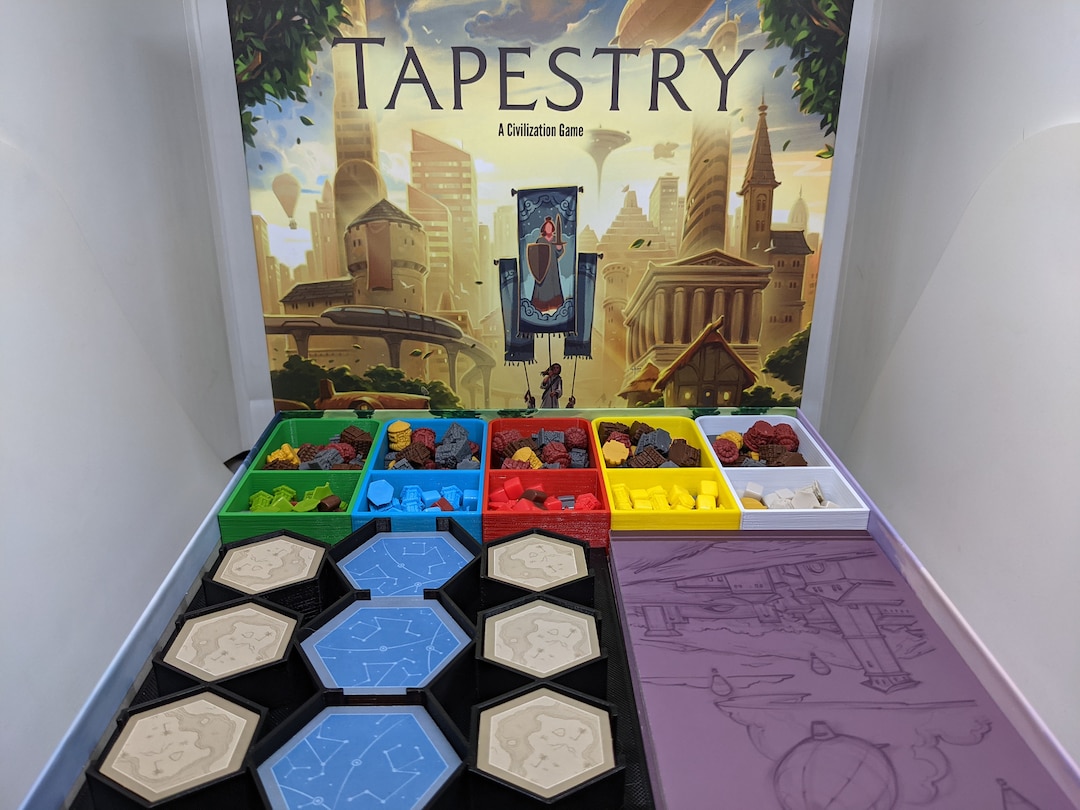 Tapestry Insert Upgrade - Plans and Ploys Expansion - Boardgame - Board Game - Organizer ...