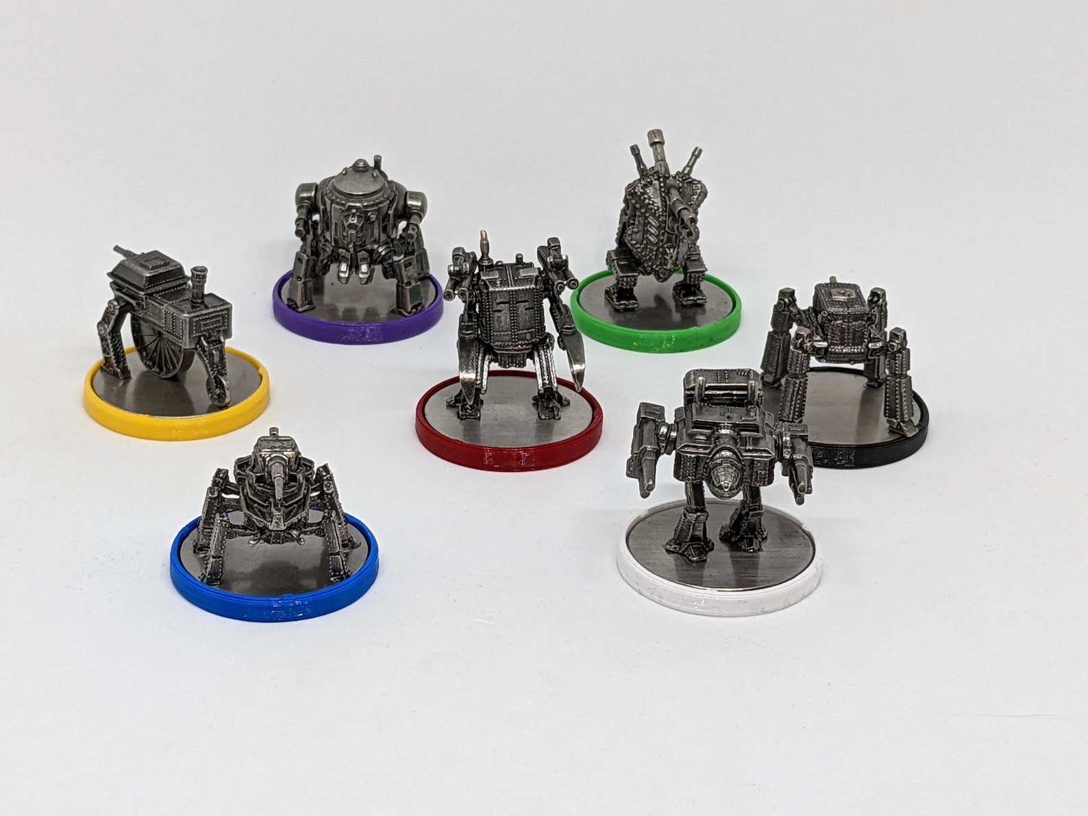 Scythe Mech Colored Bases - Custom - Boardgame - Board Game - Gamer ...