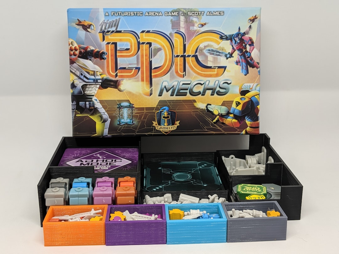 Tiny Epic Mechs (unsleeved) Insert Upgrade - Custom - Divider - Sorter ...