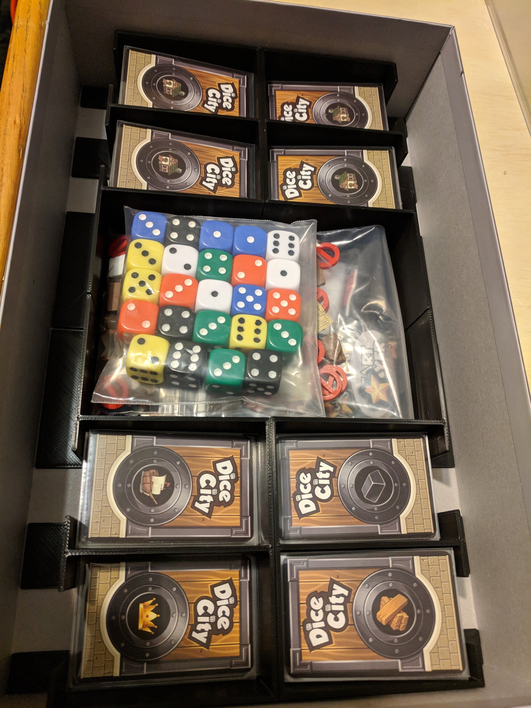 Dice City Insert/divider Upgrade - Custom - Divider - Sorter - Sleeved ...