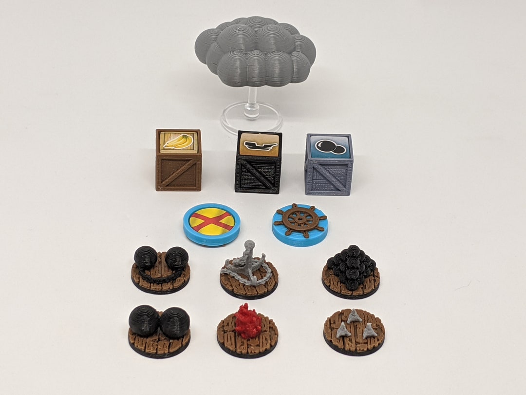 Merchants and Marauders: 3D Upgrade Tokens - Etsy