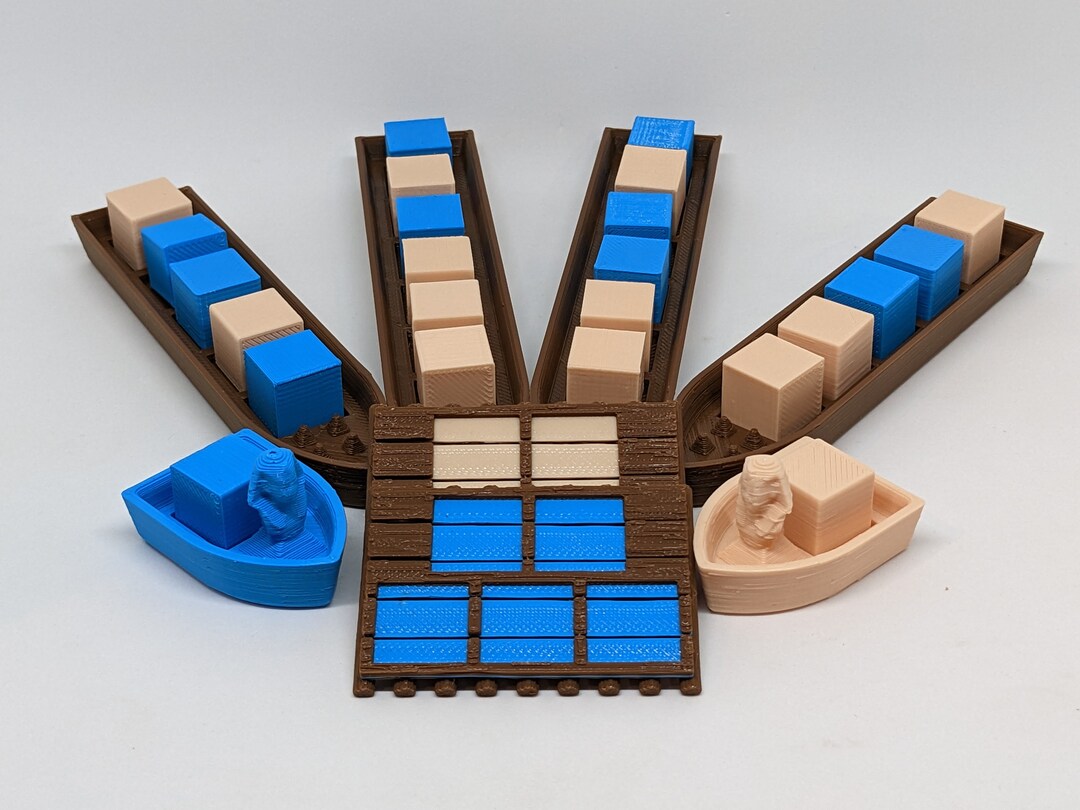 Imhotep 5-6 Player Boats and Sleds Upgrade - Raft - Token - Boardgame ...