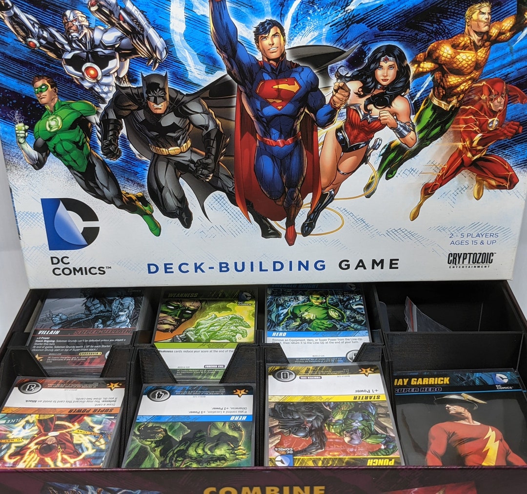 DC Comics Deck Building Insert for Sleeved Cards - 3D Printed Board Game Organizer - Etsy