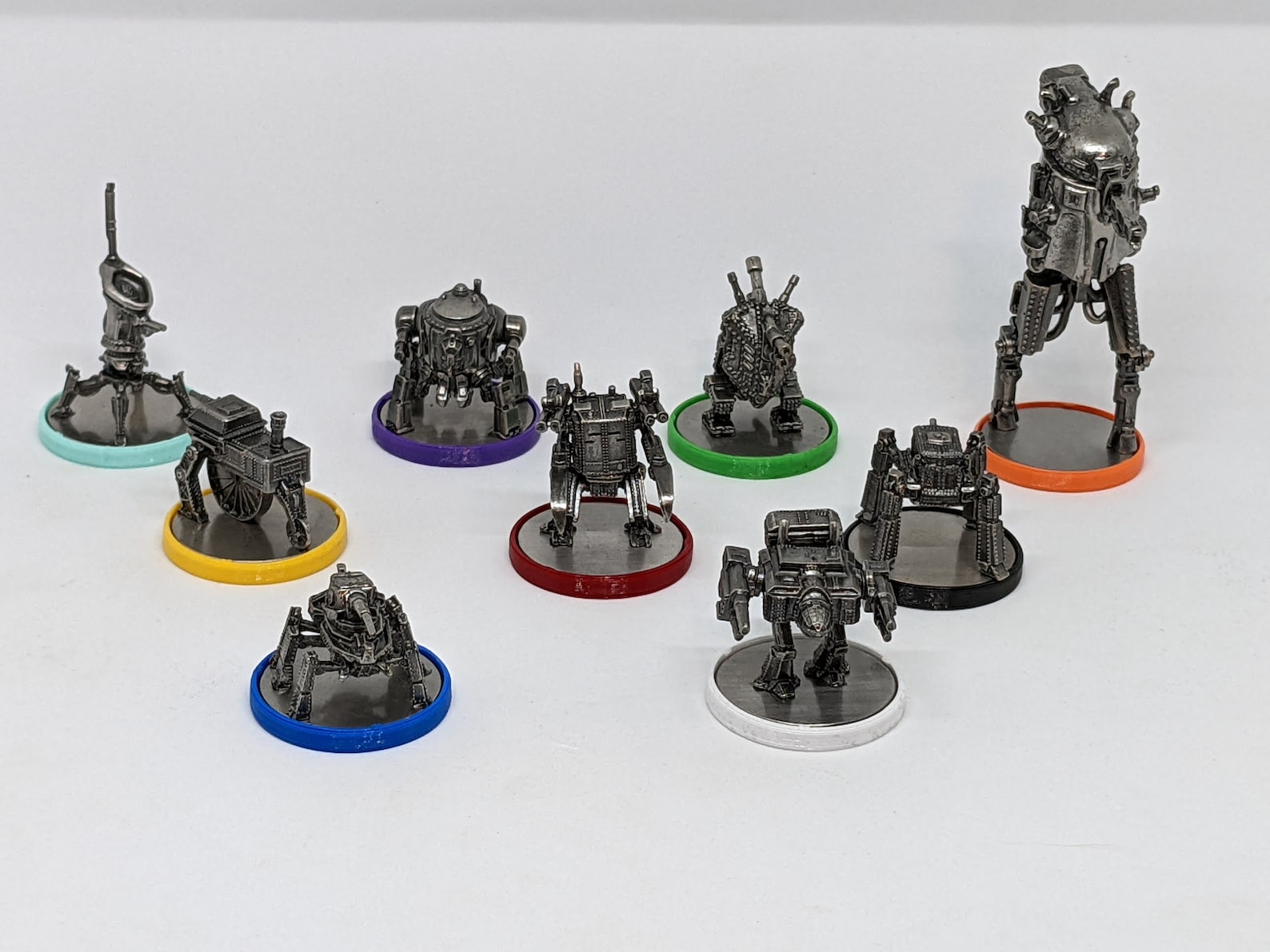 Scythe Mech Colored Bases - Custom - Boardgame - Board Game - Gamer ...