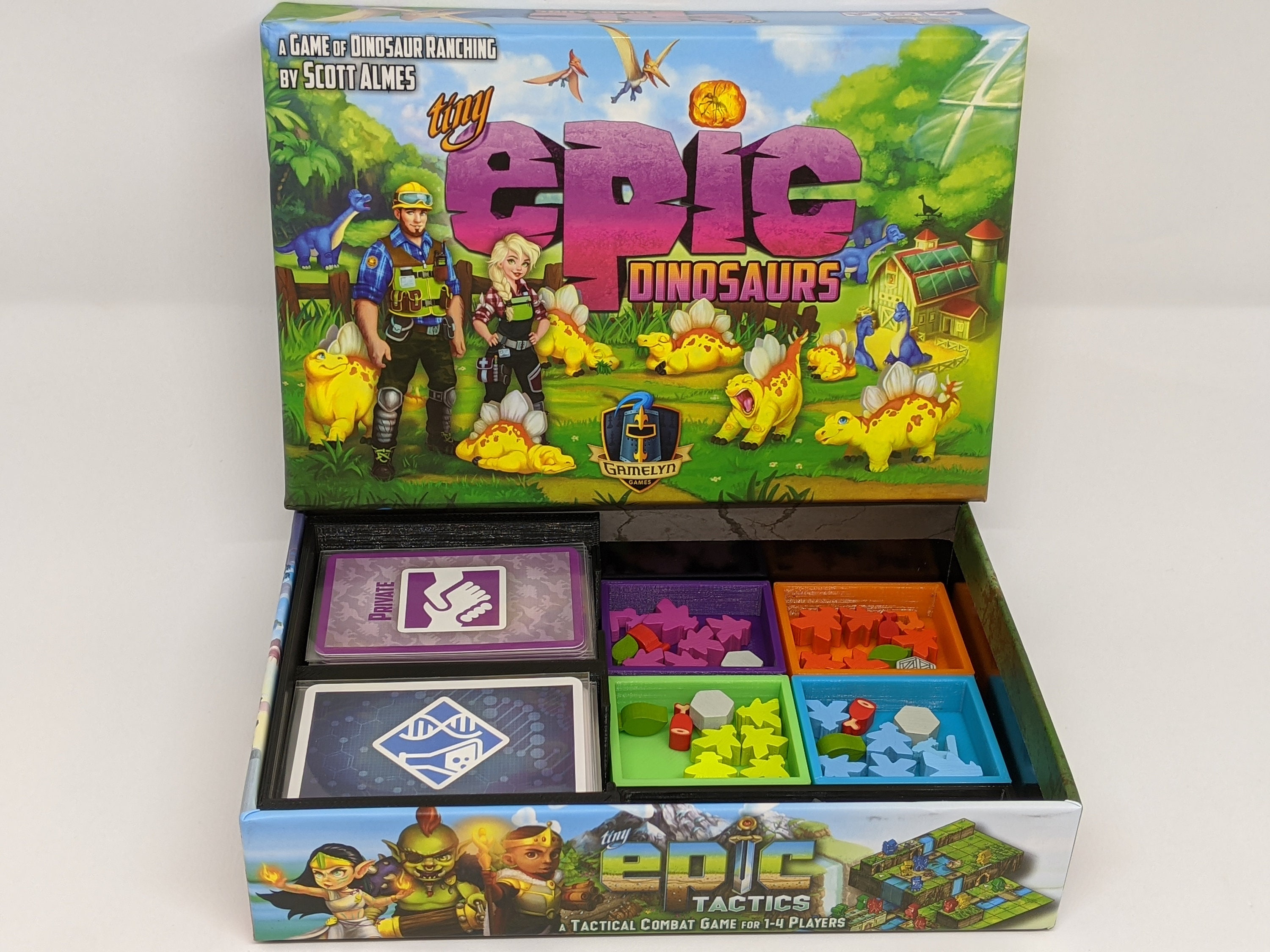 Tiny Epic Dinosaurs sleeved Insert Upgrade Dino Custom - Etsy