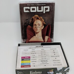 Coup Insert Upgrade - Custom - Divider - Sorter - Sleeved - Card Game ...