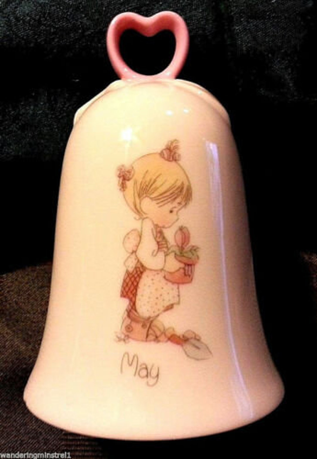 Vintage Enesco Precious Moments Bell May 1988 Samuel J. Butcher Japan ...