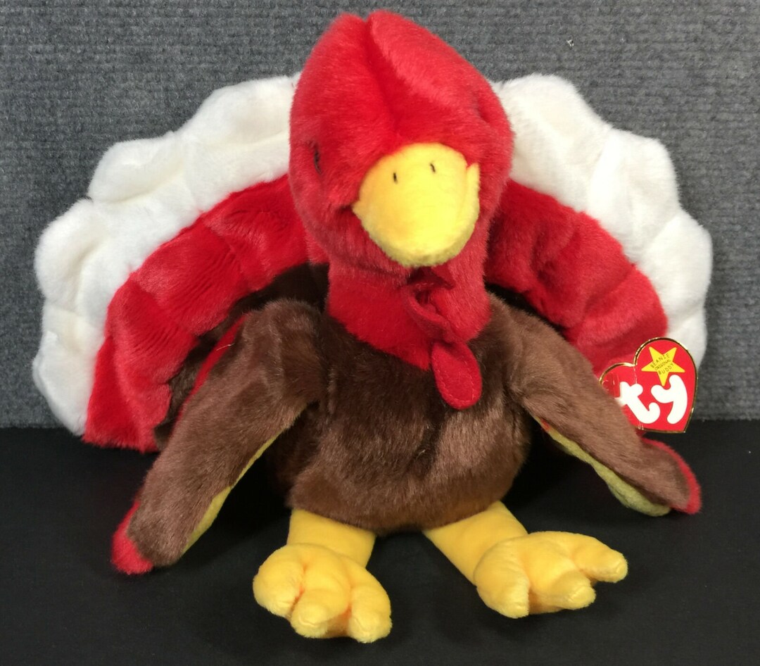 Ty Beanie Buddies Gobbles 1999, Ty Turkey, New With Tags, PE Pellets ...