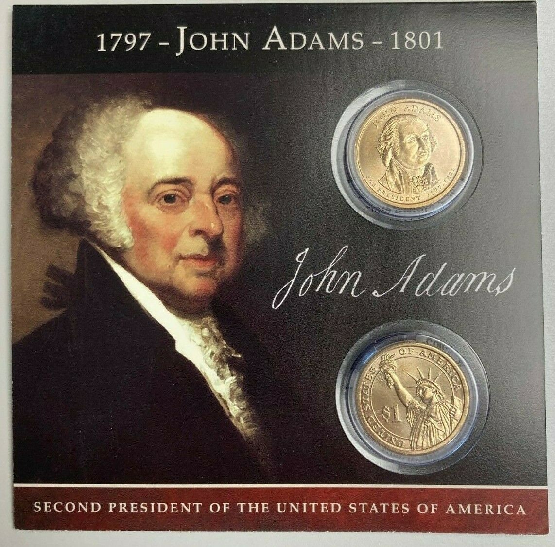 John Adams Presidential Dollar Coin Collection - Etsy