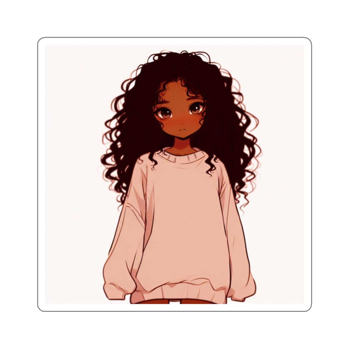 Anime Stickers Anime Girl Sweater Anime Girl Comfy Cute Anime Anime ...