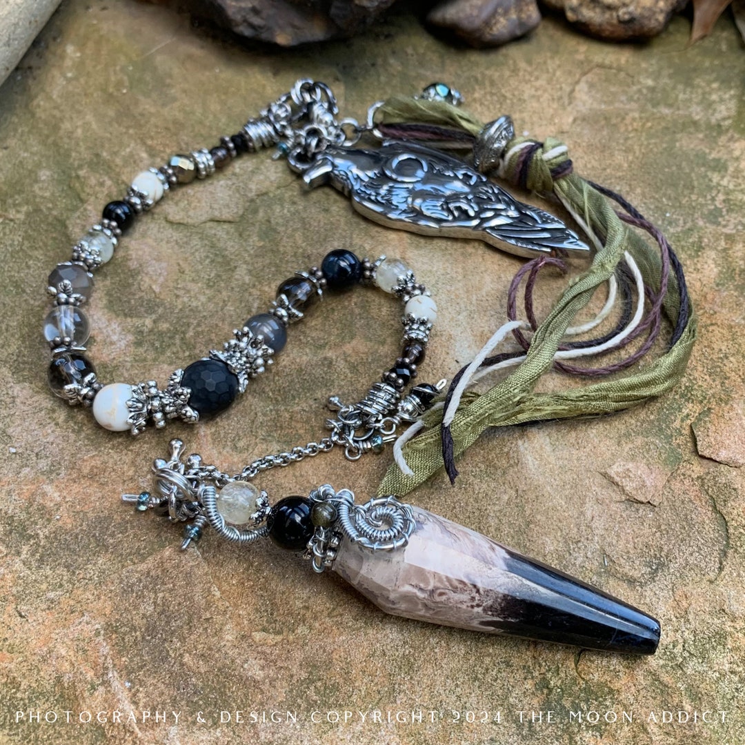 Crow Magic Pendulum/palm Root Pendulum/protection Pendulum/balanced ...