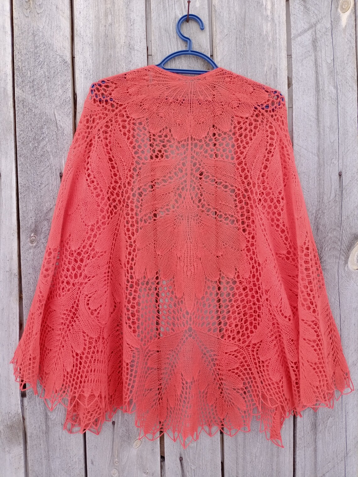 Big Red Lace Shawl, Handmade Knitted Lace Shawl, Natural Wool Lace Wrap ...