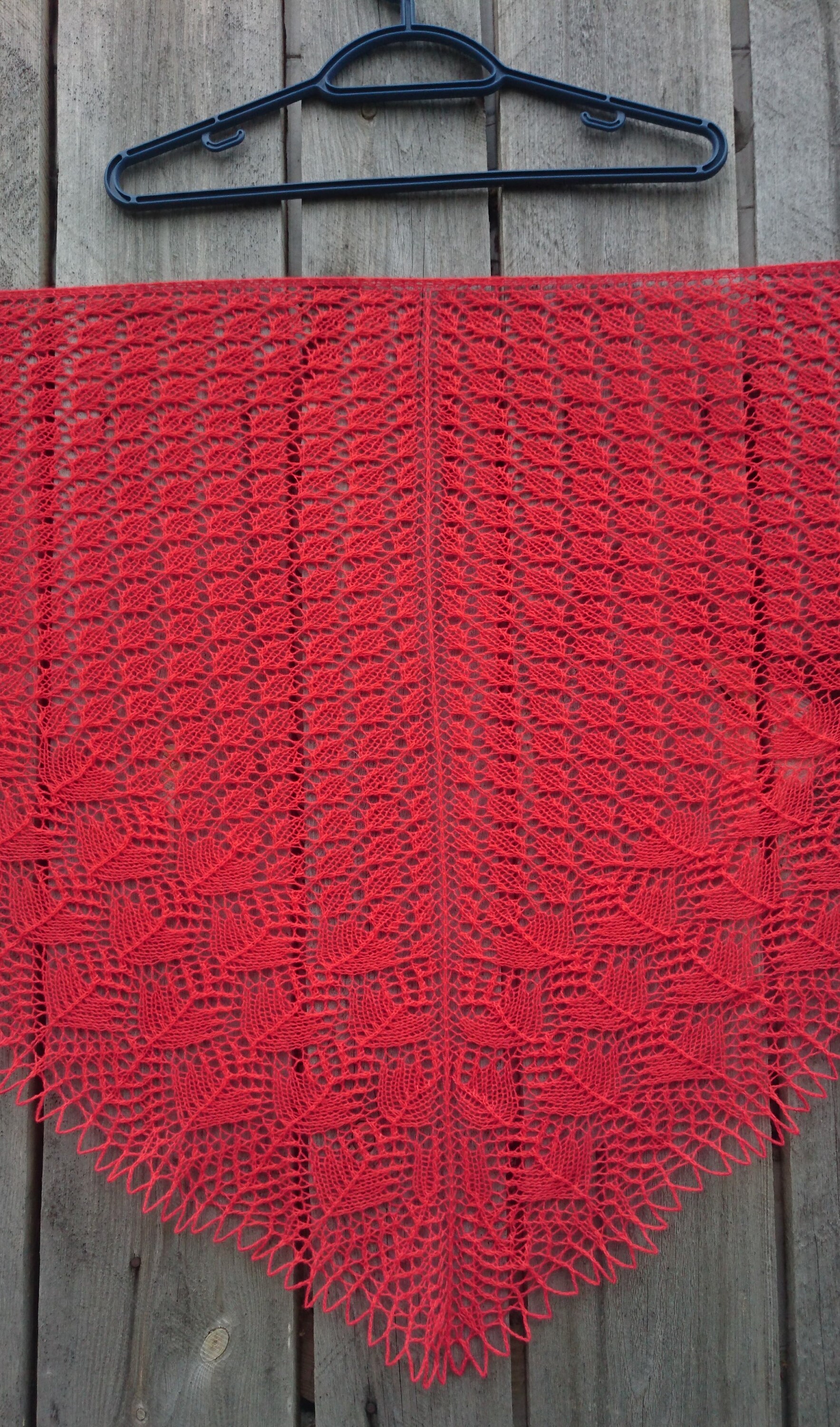 Red Triangular Knitted Shawl Handmade Knitted Lace Woolen - Etsy