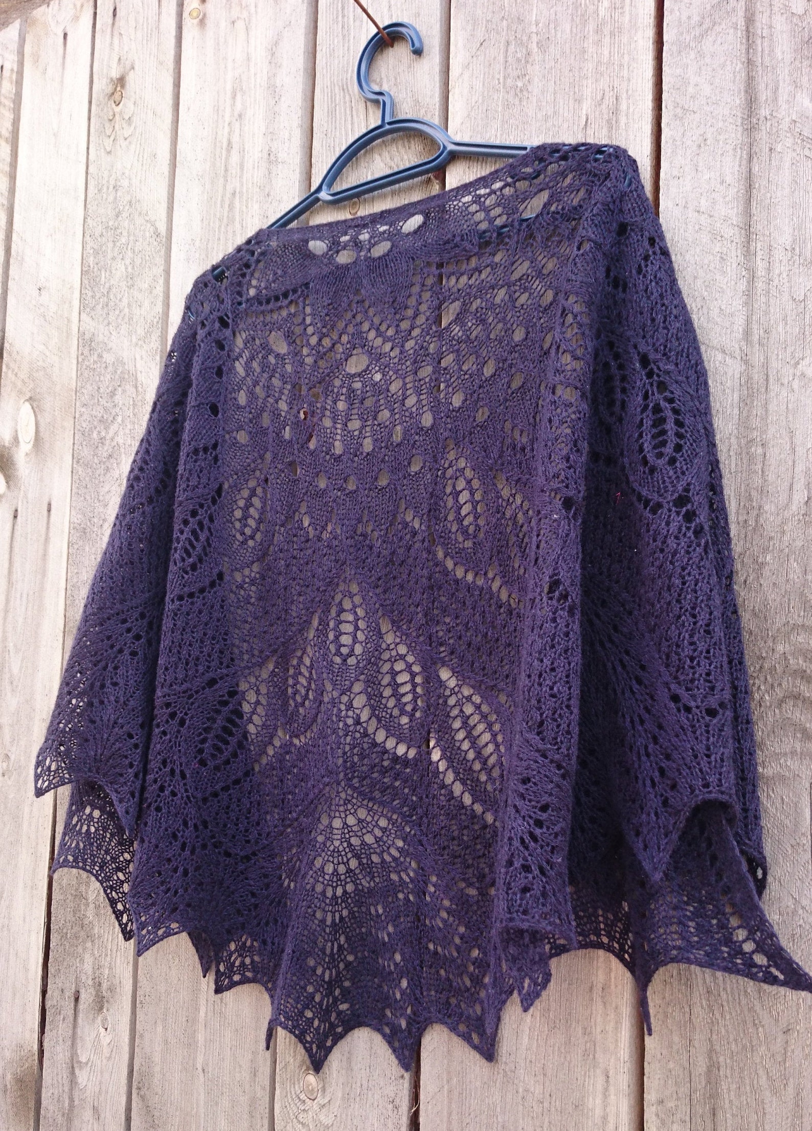 Knitted Wool Lace Shawl, Lace Wool Wrap, Knitted Semicircular Shawl ...